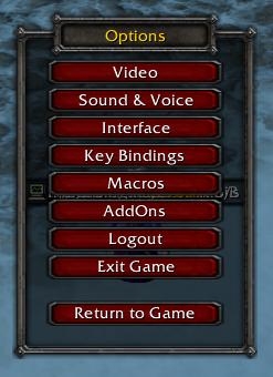 Control Panel — Все о World of Warcraft
