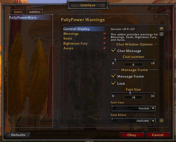 PallyPowerWarn — Все о World of Warcraft